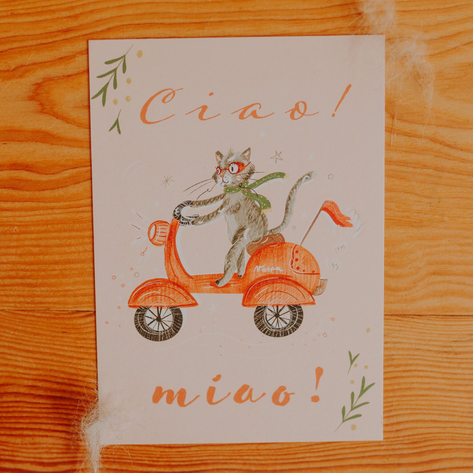 Pocztówka: Ciao Miao! | u Filemona